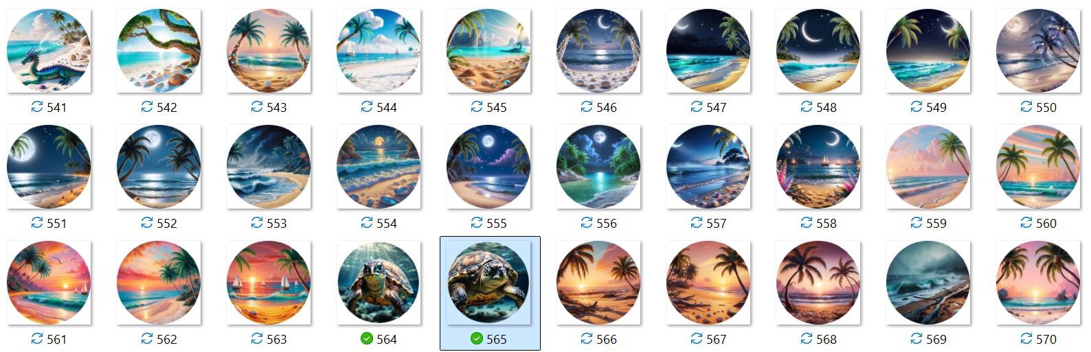 Ocean & Beach Coaster Transfer Prints: Ready to Press, 60 Image Bundle ...
