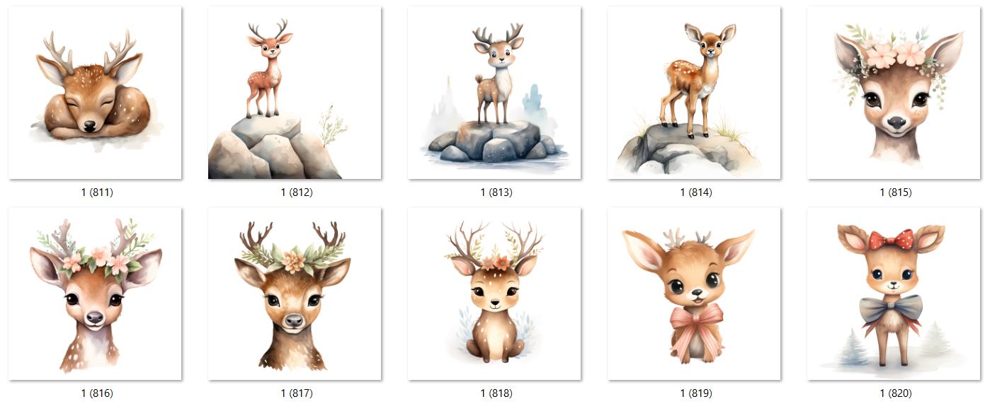 CUTE ANIMAL Ready to Press Sublimation Heat Transfer Print Bundles of ...