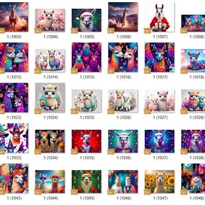 All About Llamas 500 JPG Clipart Image Bundle Digital Download ...