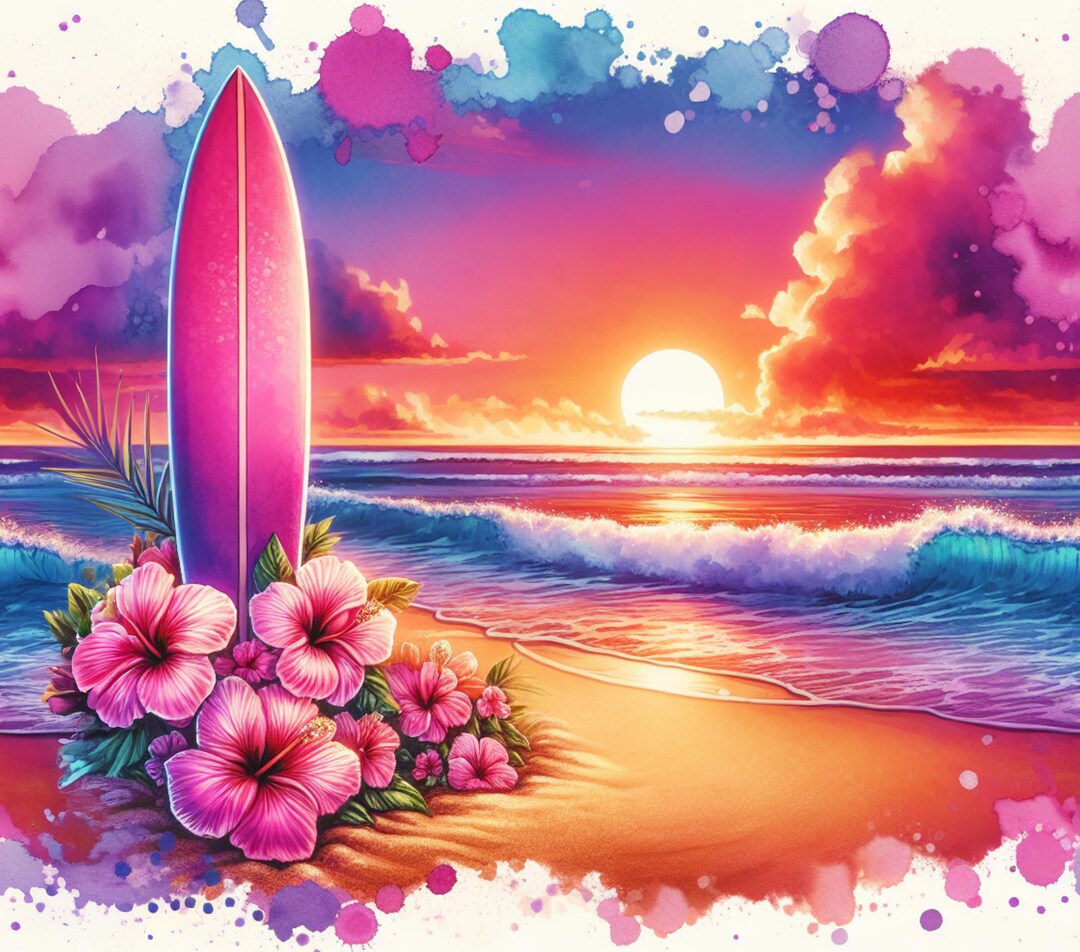 Beach & Sealife Sublimation Transfer Prints: Summer Bundle (10 Images ...