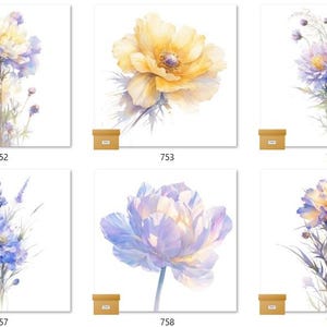 Floral Themed Ready to Press Sublimation Heat Transfer Print Bundles of ...