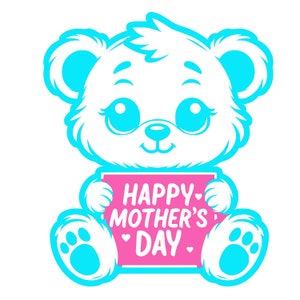Mother's Day Bears (vol 1) 50 JPEG Digital Clipart Download Bundle ...
