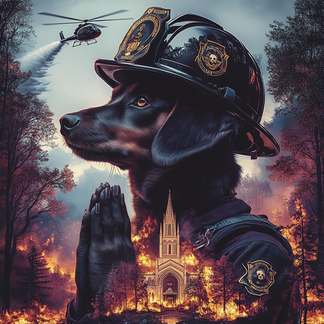 FIREFIGHTER DOGS 100 PNG Clip Art Digital Download Bundle for ...