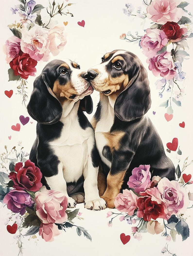 Valentine Dogs 500 PNG Digital Clip[ Art Bundle Download Bundle for ...