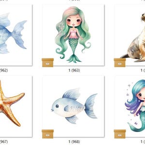 Sea Life Sublimation Heat Transfer Prints: 10-print Bundle - Etsy