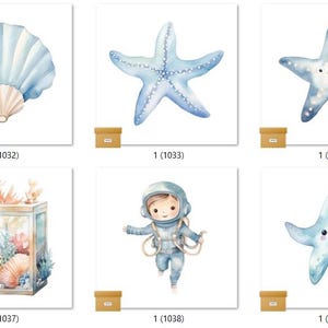 Sea Life Sublimation Heat Transfer Prints: 10-print Bundle - Etsy