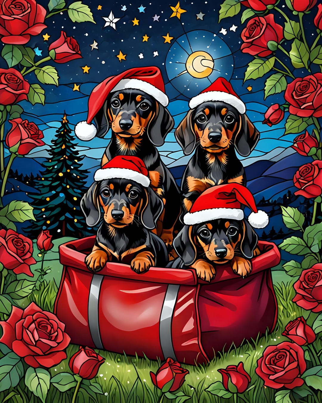 Christmas Santa Cats and Dogs 500 JPG Clipart Digital Download Bundle ...