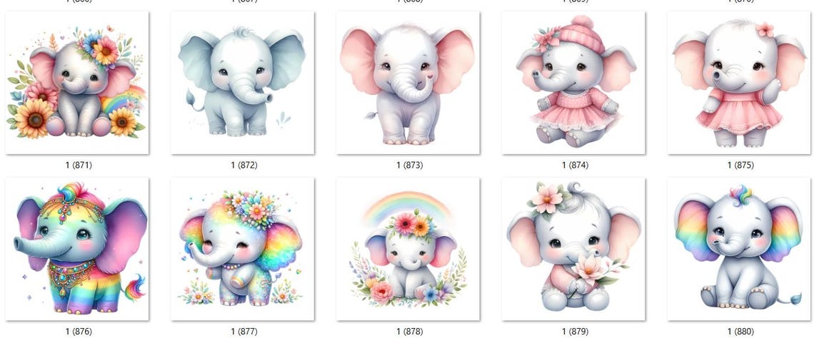 CUTE ANIMAL Ready to Press Sublimation Heat Transfer Print Bundles of ...