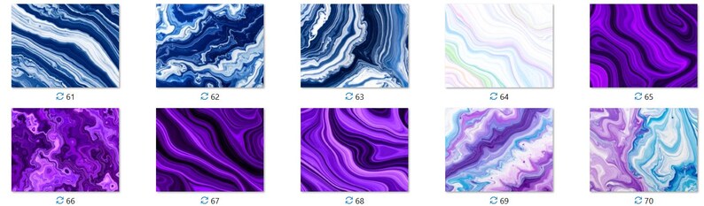 Marble Ready to Press Sublimation Heat Transfer Bundles of 10 Designs ...