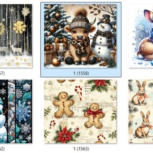 WINTER & Assorted Ready to Press Sublimation Heat Transfer Print ...