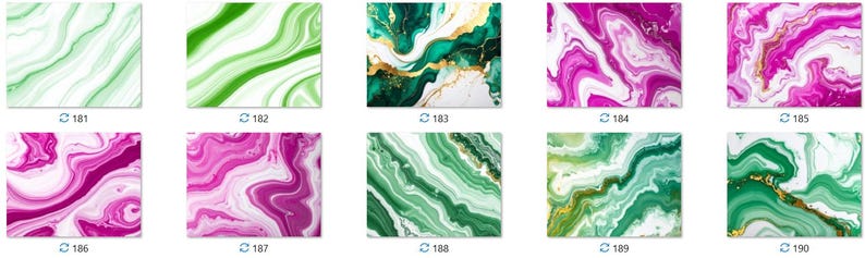 Marble Ready to Press Sublimation Heat Transfer Bundles of 10 Designs ...