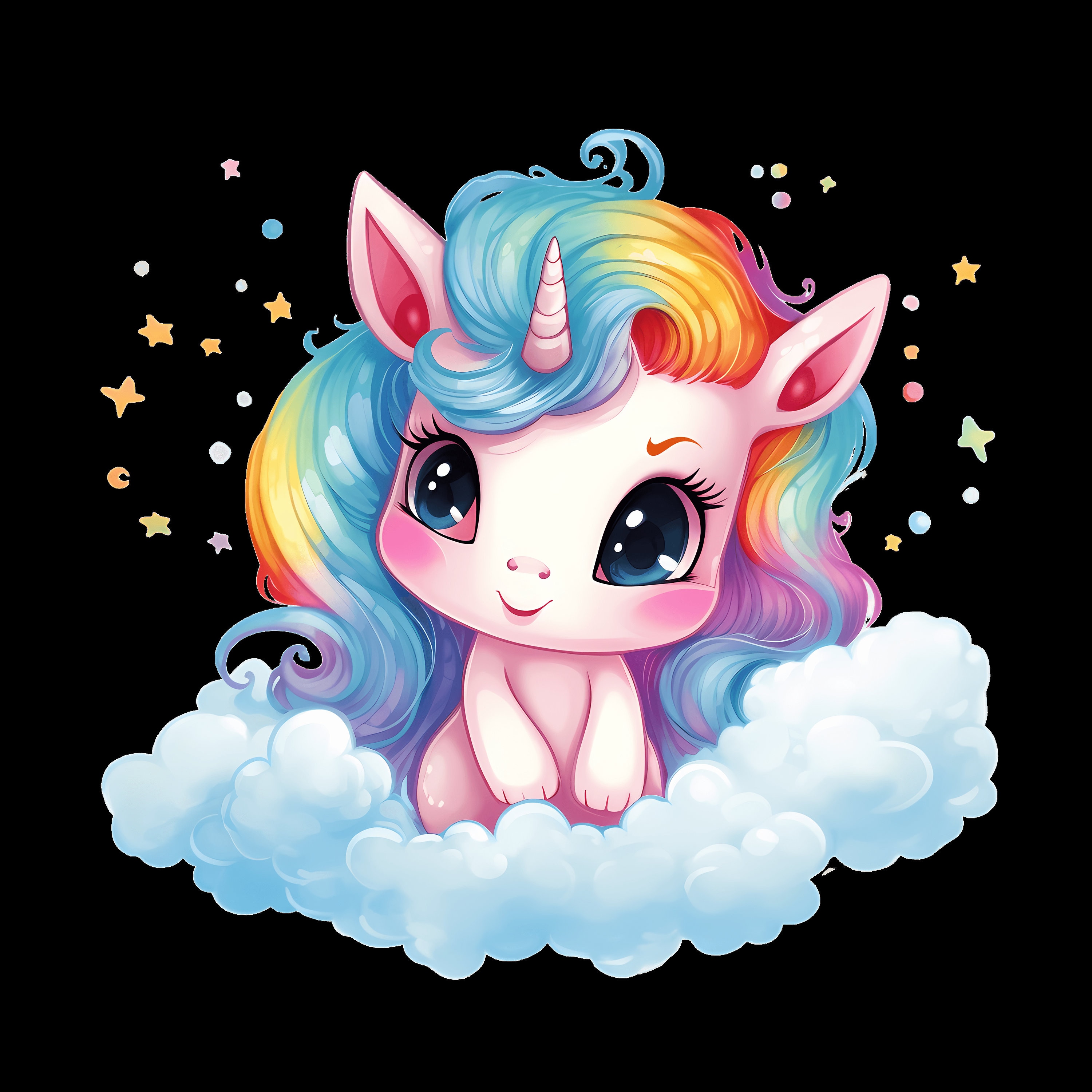 10 Cute Unicorns Ready to Press Sublimation Transfer Prints ...