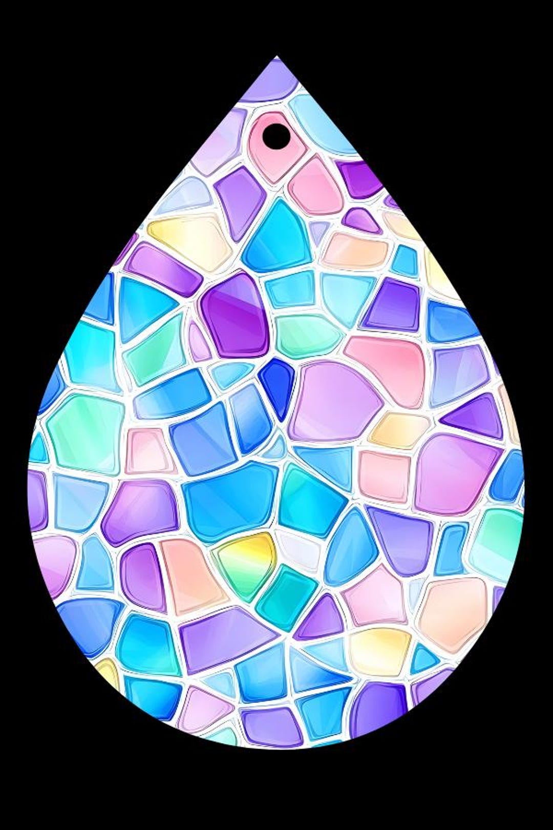 Easter or Retro Teardrop Earring Ready to Press Sublimation Heat ...