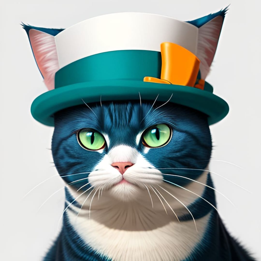 CATS in Hat (vol 6) 50 Jpg Digital Artwork Download Bundle - Etsy