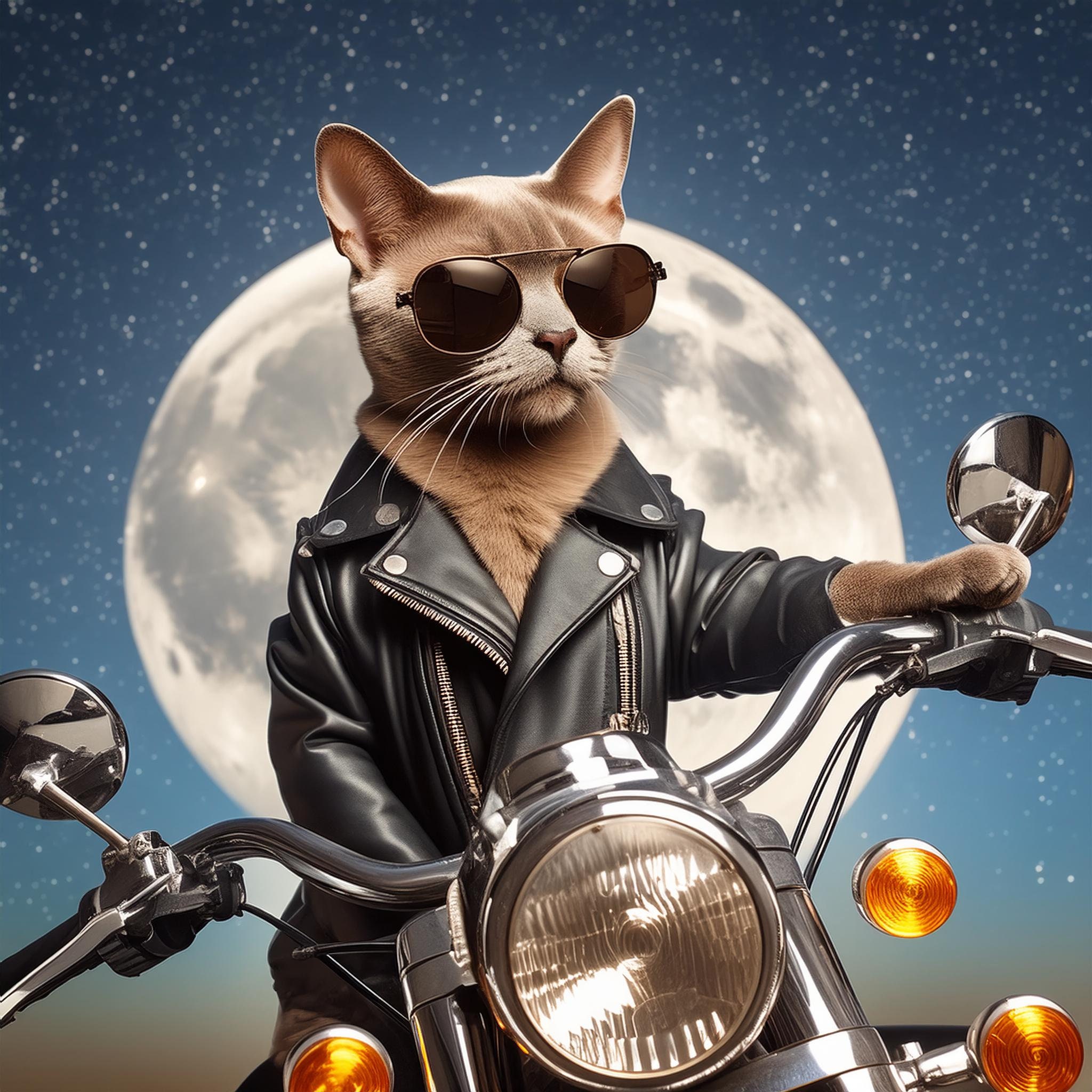 Biker Cats 50 JPG Clipart Digital Download Bundle (LMHBIKERCATS251-300 ...