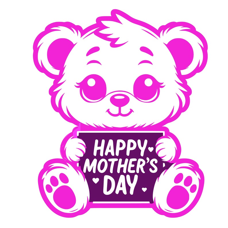Mother's Day BEARS (vol 1) 50 JPEG Digital Clipart Download Bundle ...