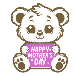 Mother's Day Bears (vol 1) 50 JPEG Digital Clipart Download Bundle ...