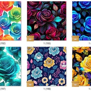 Rose Sublimation Prints: Ready to Press Heat Transfers, Bundle of 10 - Etsy
