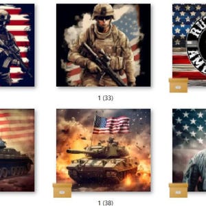 MILTARY Ready to Press Sublimation Heat Transfer Print Bundles of 10 ...