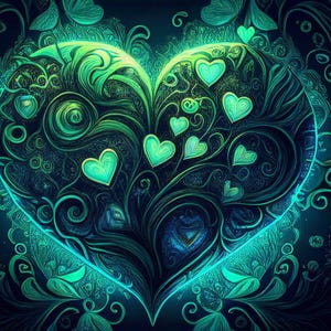 Valentines Hearts Clip Art: 100 JPG Images (digital Download ...