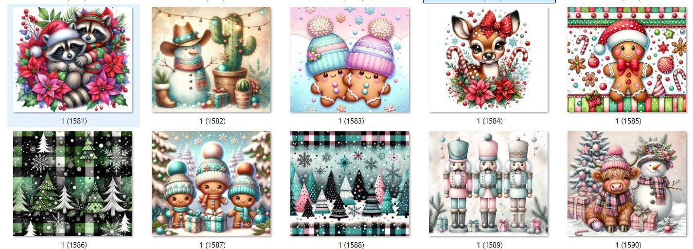 WINTER & Assorted Ready to Press Sublimation Heat Transfer Print ...