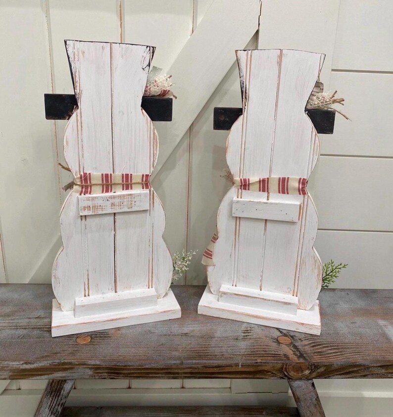 Rustic Wooden Snowman - Etsy