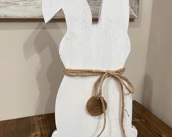 Rustic Wooden Rabbit - Etsy