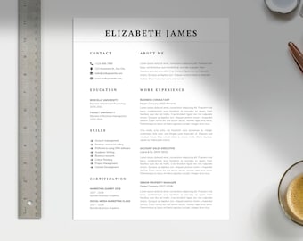 Resume Template - Instant Download - Etsy UK