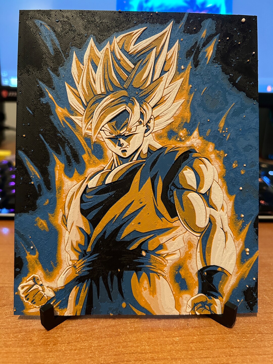 Goku Ssj 3D Portrait / Dragon Ball / Goku Picture / Goku - Etsy UK
