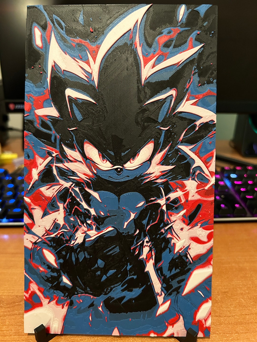 Sonic 3D Portrait / Sonic Picture - Etsy