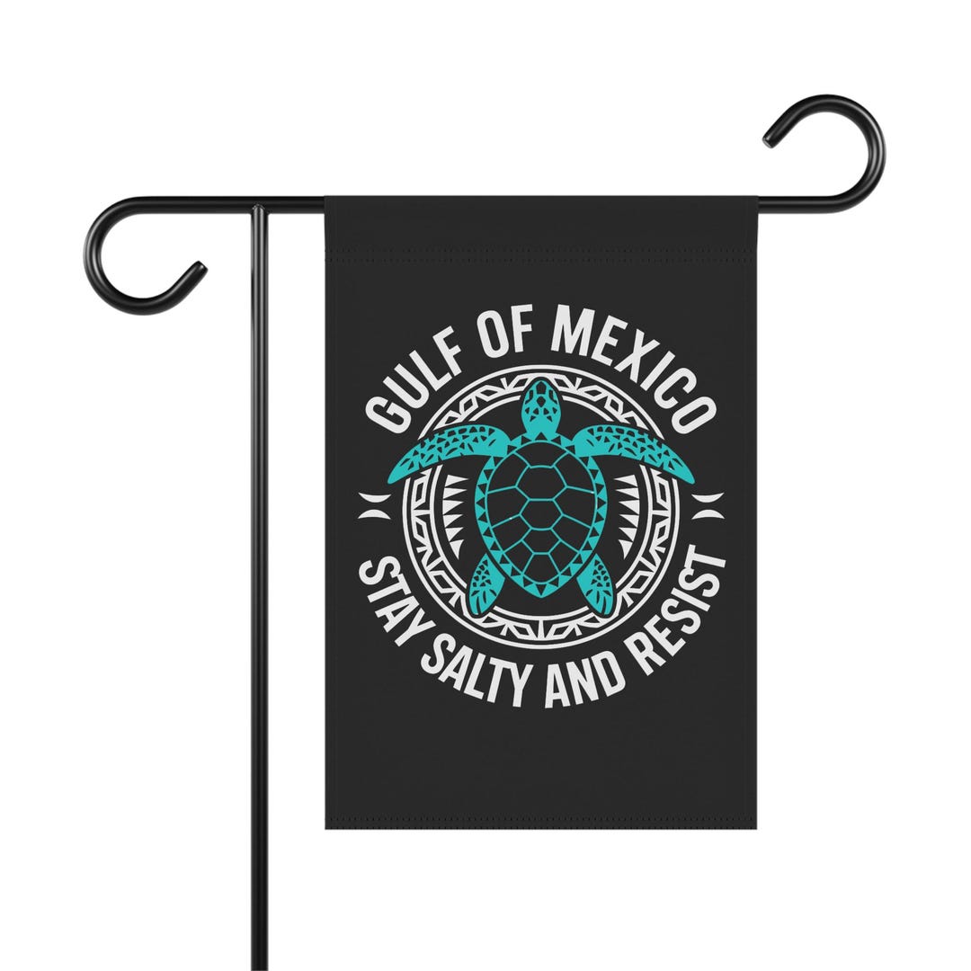 Coastal Garden Banner, Beach Decor, Gulf of Mexico Flag, Turtle Design ...