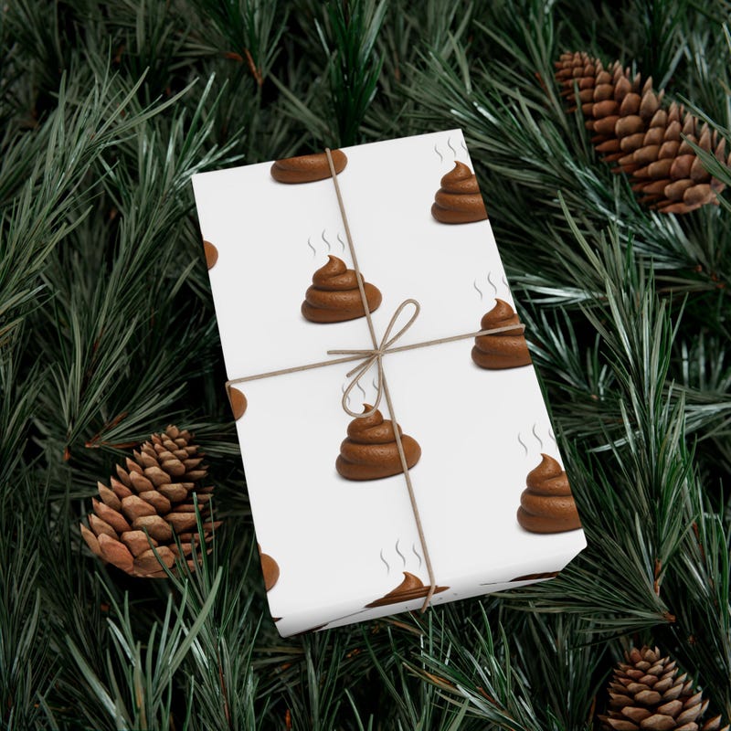 Poop Emoji Wrapping - Etsy