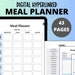 Digital Weekly Meal Planner, Digital Meal Planner, Meal Plan Template ...