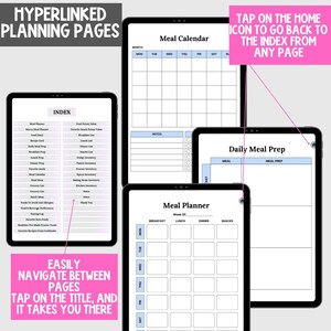 Digital Weekly Meal Planner, Digital Meal Planner, Meal Plan Template ...