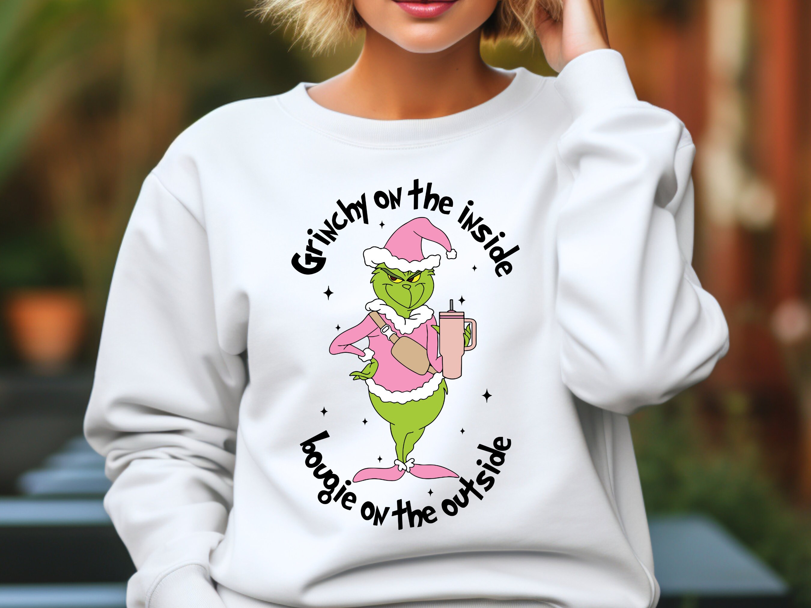 Grinch Inside Bougie Outside Sweater Grinch T Shirt Grinch T For Him Her Basic Grinch