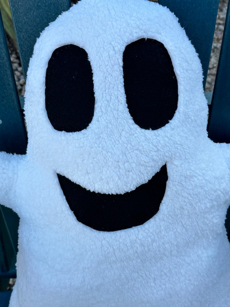 Extra Large Sherpa Ghost Pillow - Etsy