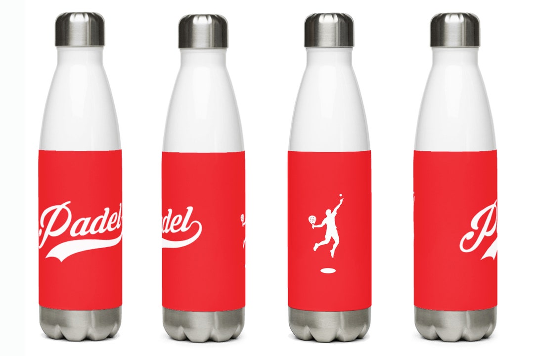 Padel Old School Stainless Steel Water Bottle - Etsy