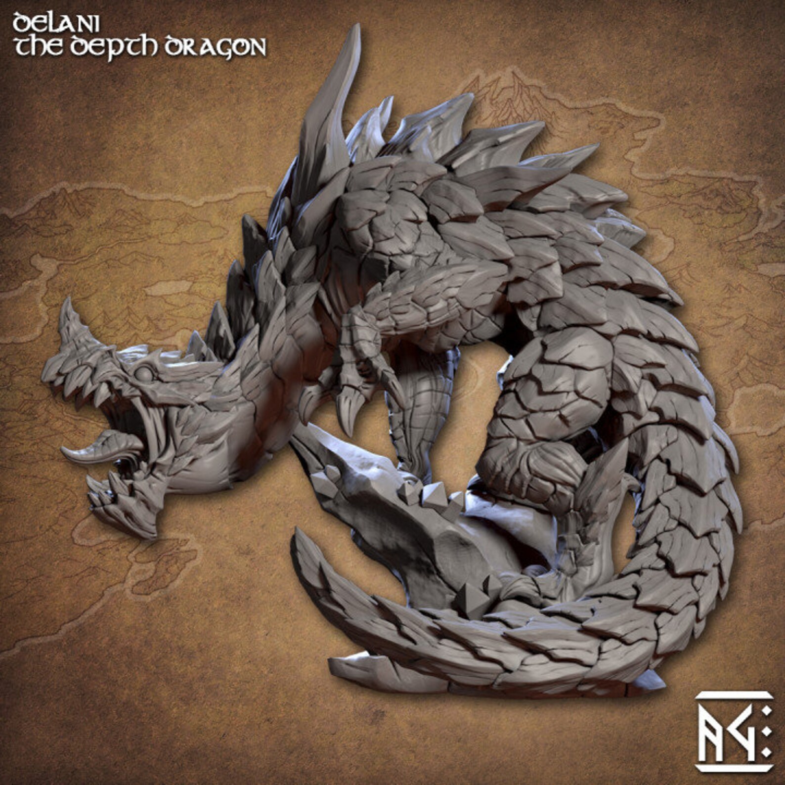 Delani Depths Dragon 12k Resolution Print - Etsy