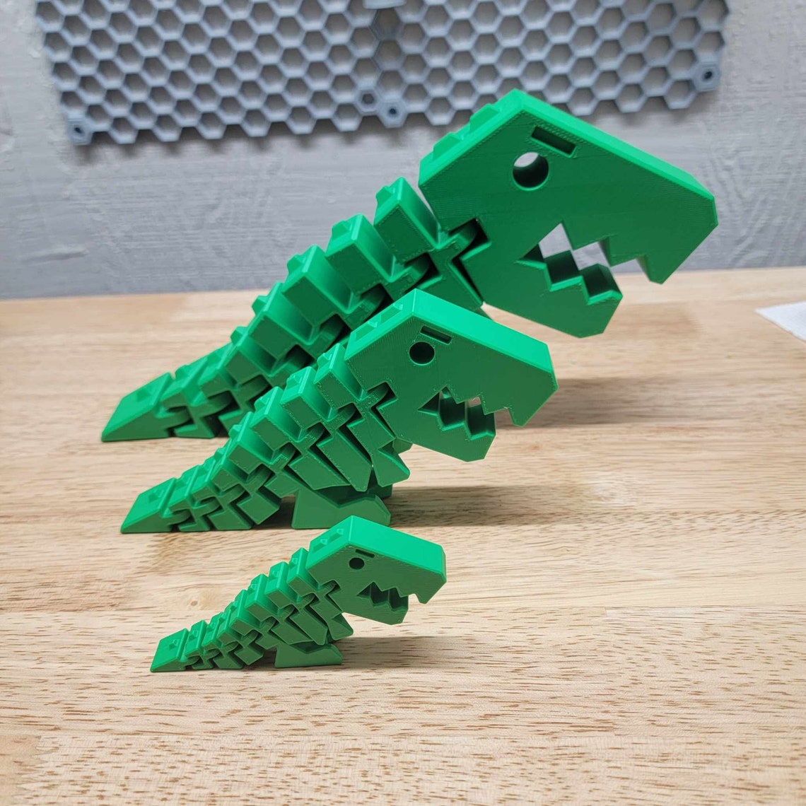 Flexi Rexi - Articulated T-rex -desk- Fidget - Etsy