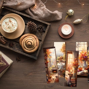 25 Cozy Fall Reading Printable Bookmarks, Digital Download, JPG ...