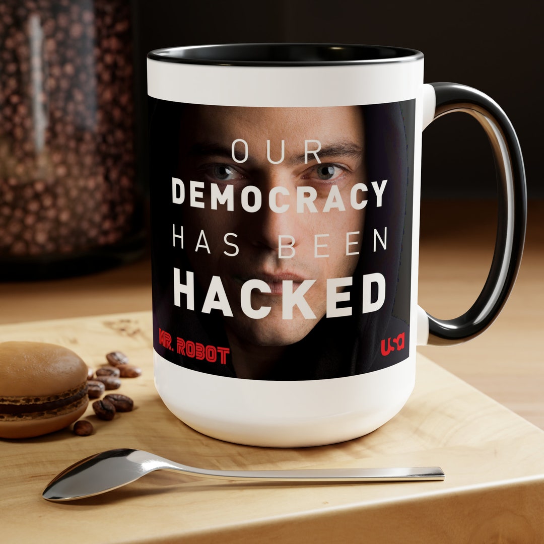 Mr. Robot Coffee Mug, Technology, Perfect Gift, Two-tone Coffee Mugs ...