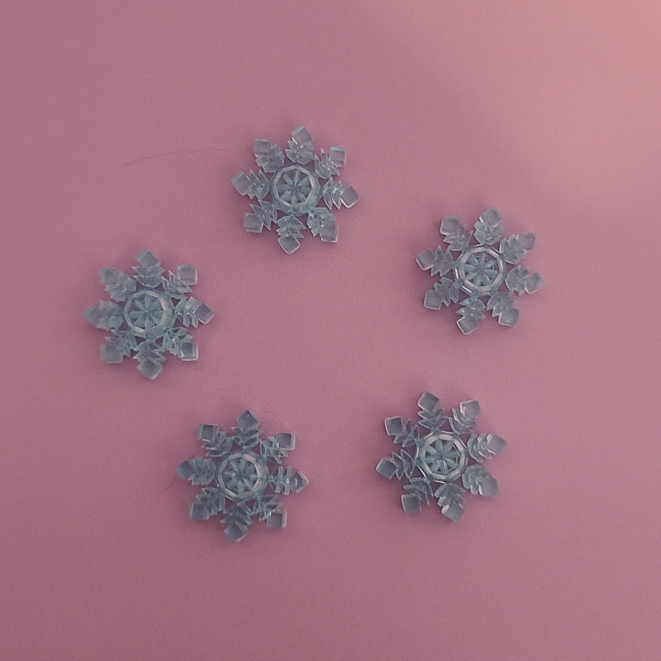 Mini Snowflakes pack of Twenty Decoration, Craft Accessory - Etsy