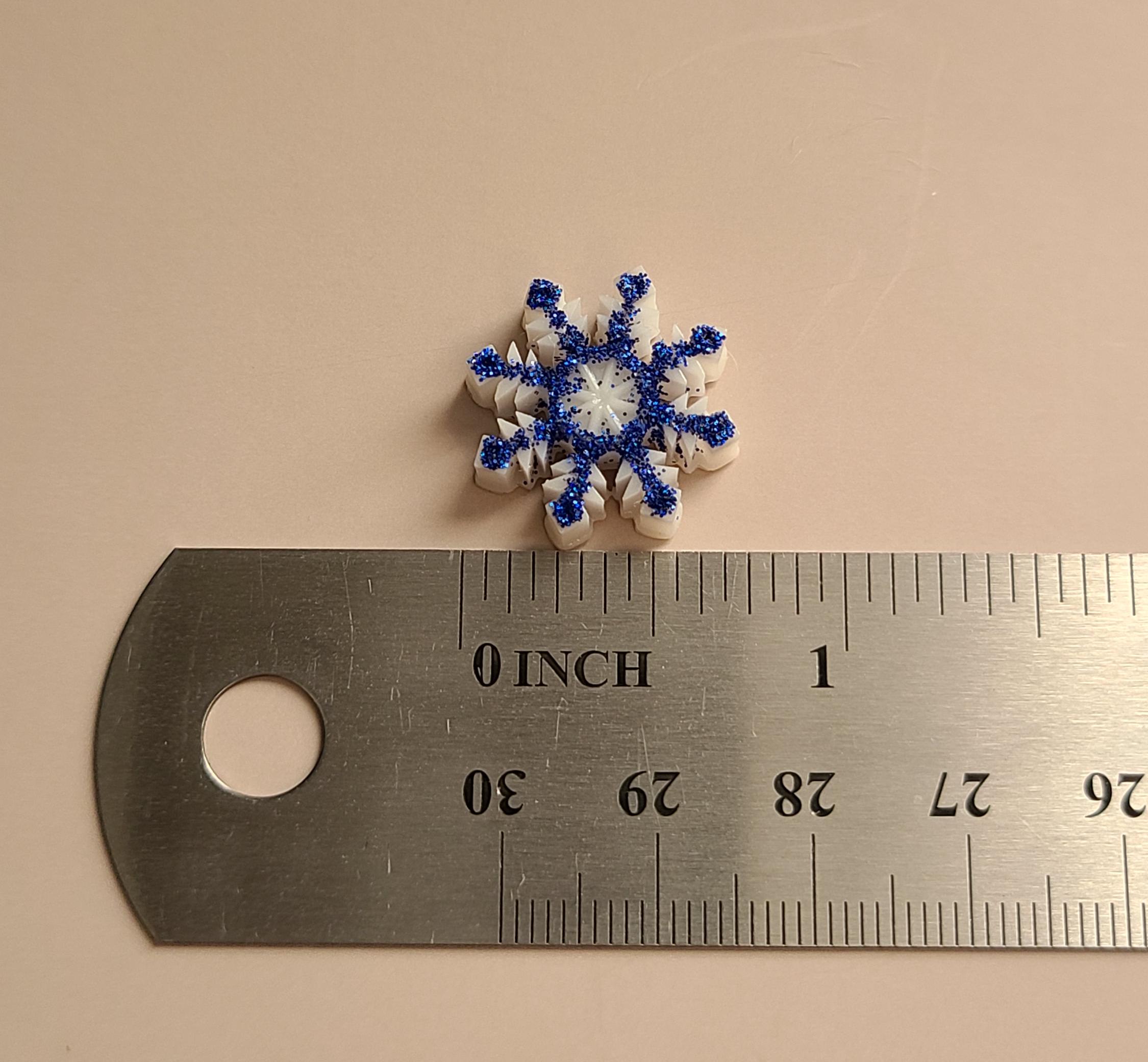 Rainbow Snowflake Magnets (pack of 14) - Holiday Decor, Craft Accessory ...