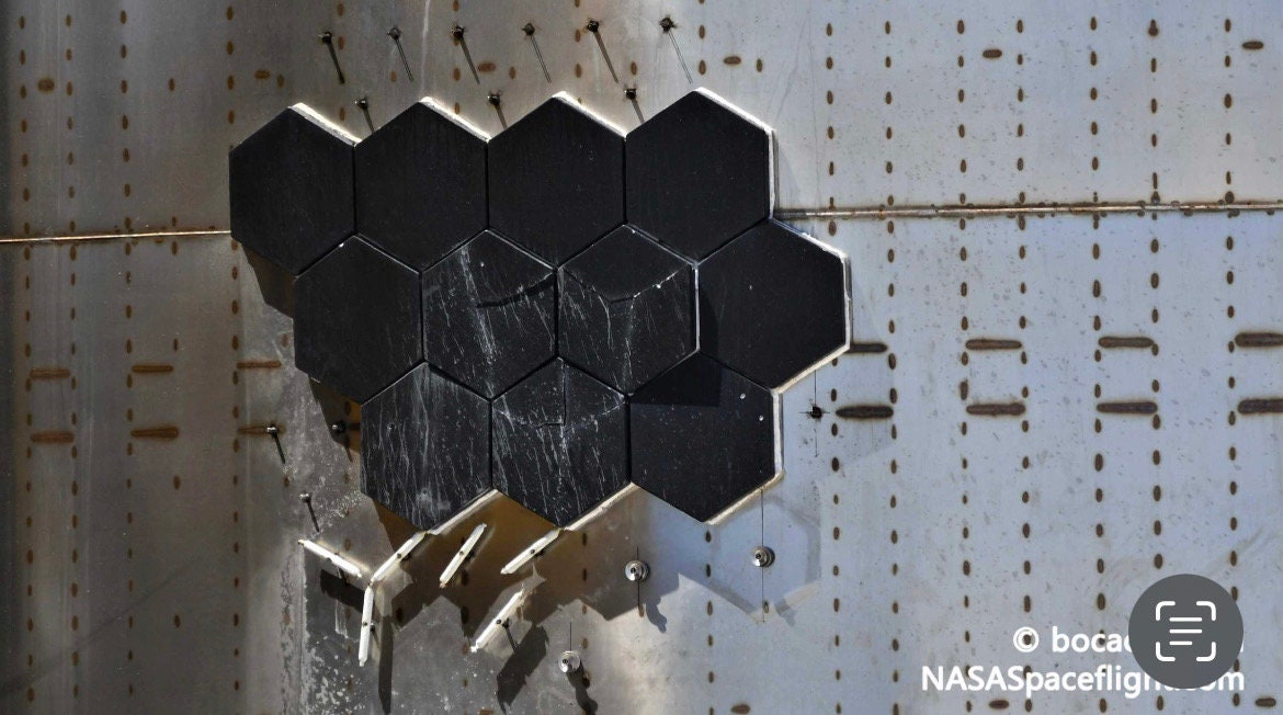 Limited Edition Spacex Starship SN24 BN7 Heat Shield Section - Etsy