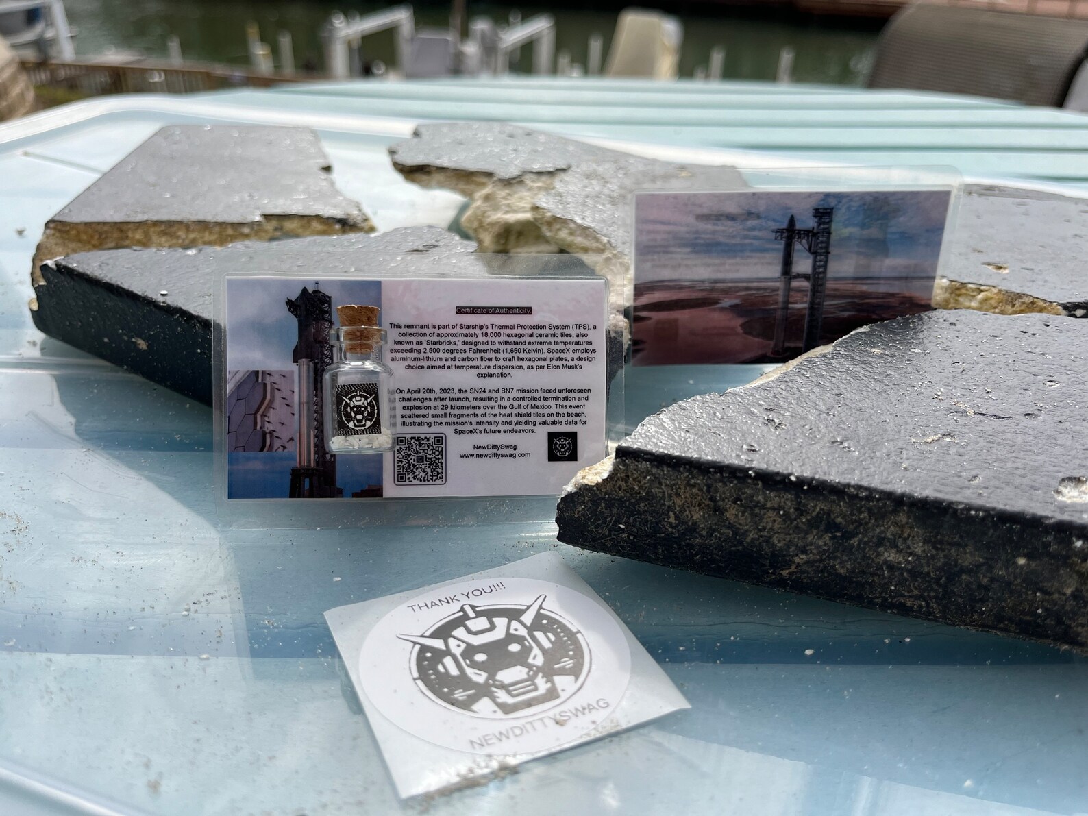 Limited Edition Display Card and Spacex Starship SN24 BN7 Heat Shield ...