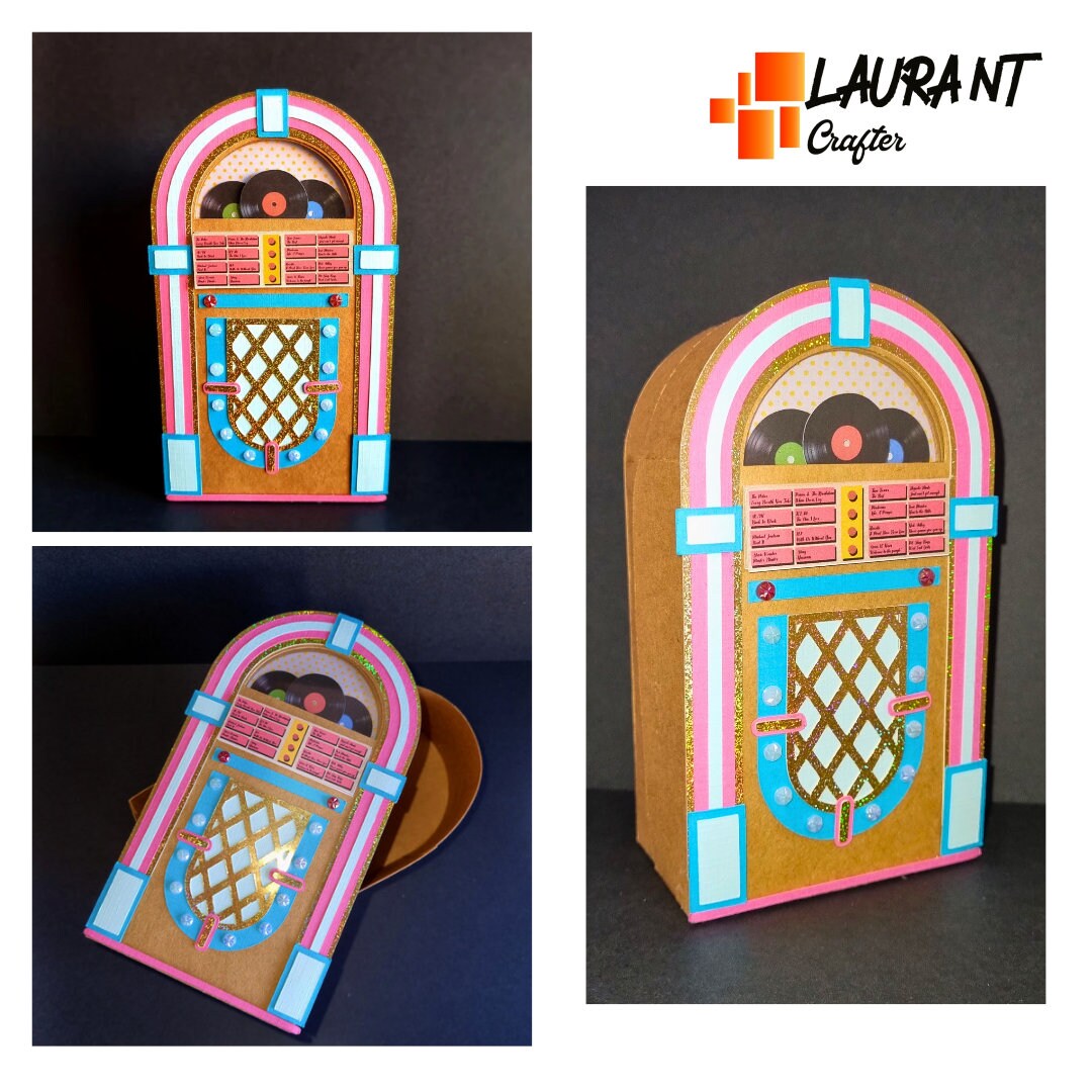 Jukebox Box, Box in the Shape of an Old Jukebox, .studio and SVG ...