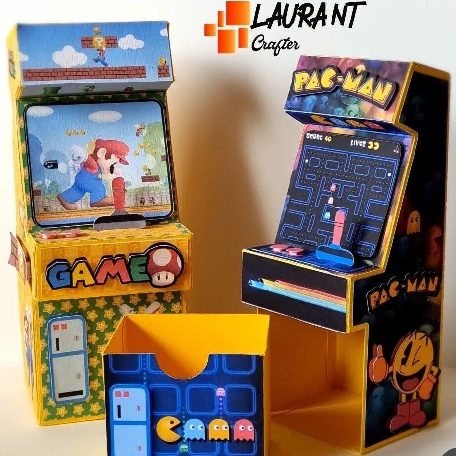 Arcade Machine Box, Arcade Box Digital File in .studio and SVG Format ...