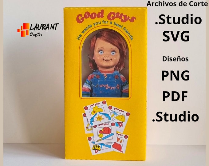 Child's Play Chucky Doll Box Ships to You Cut, With Fold Lines Scored ...