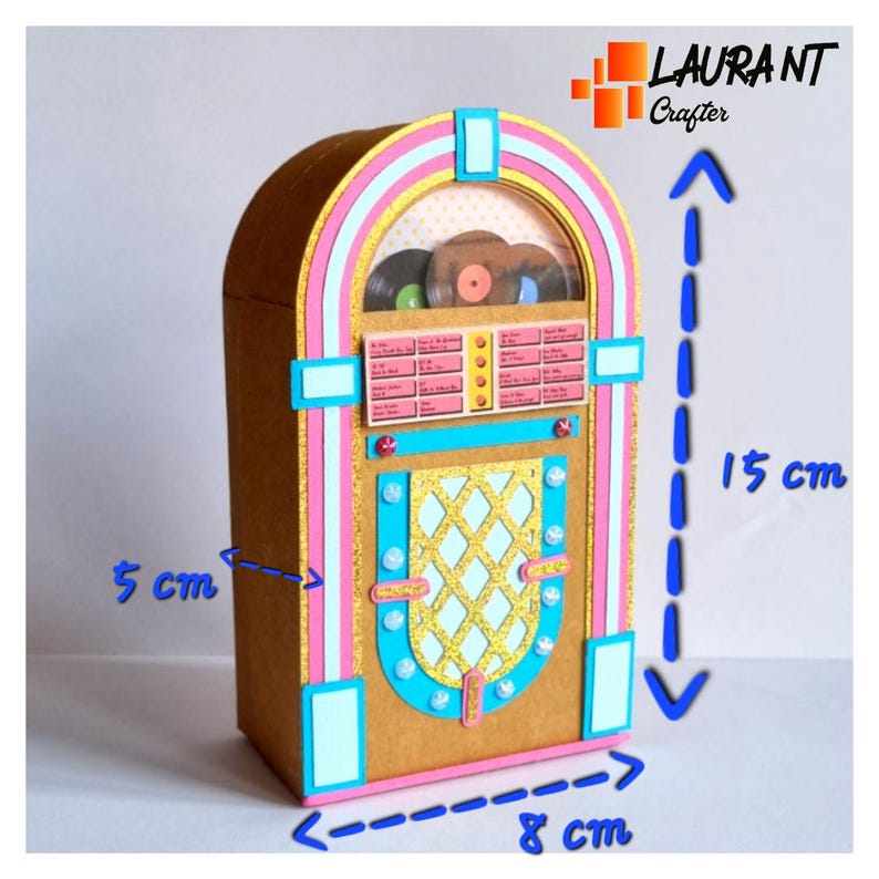 Jukebox Box, Box in the Shape of an Old Jukebox, .studio and SVG ...