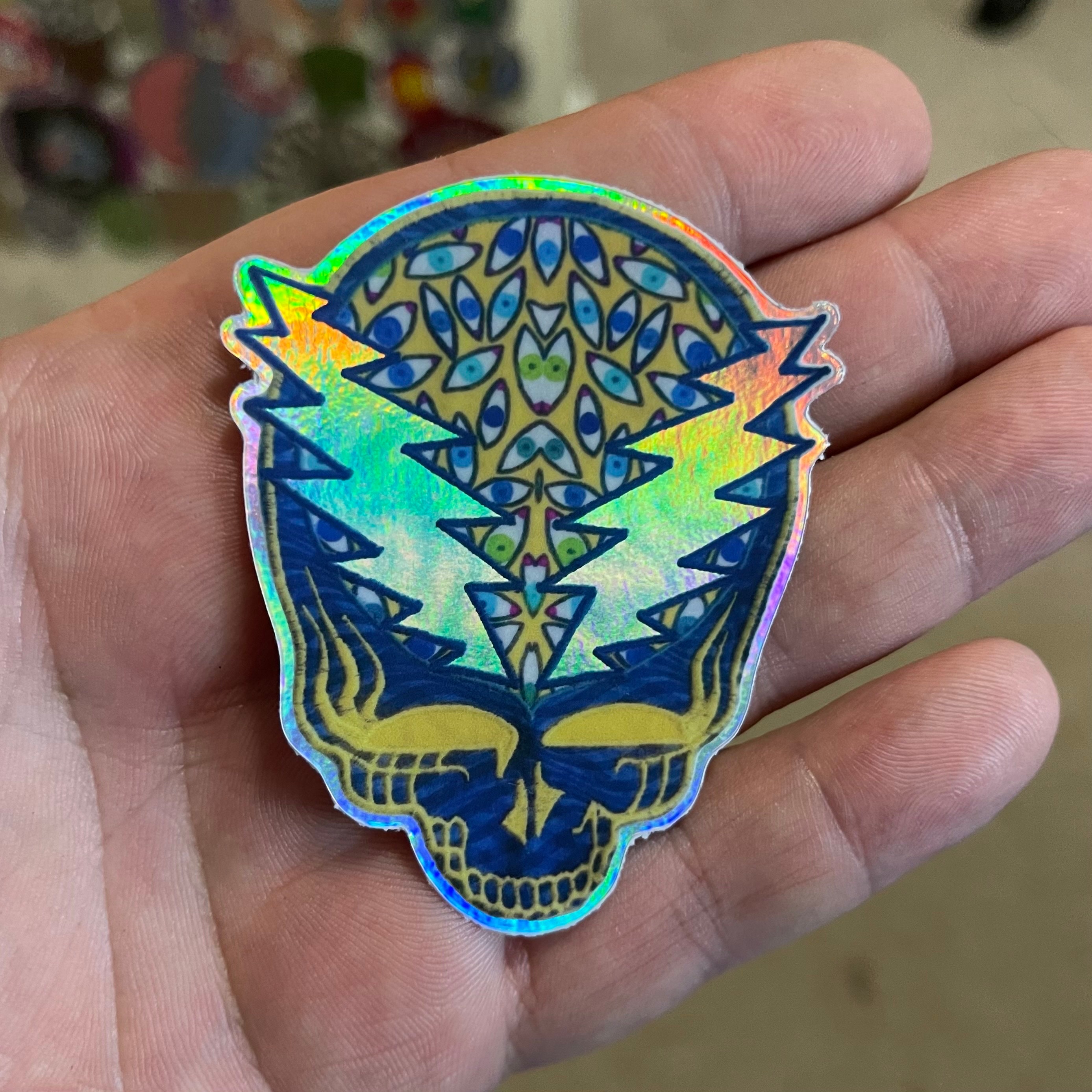 Grateful Dead Psychedelic Eyes of the World Holographic Stickers - Etsy